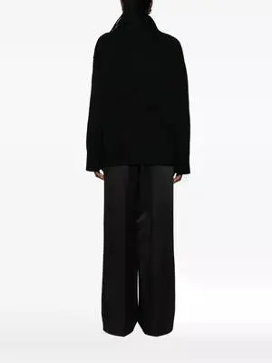 Soft Goat Ribbed-knit Roll-neck Sweater