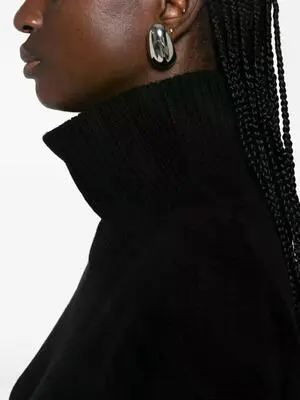 Soft Goat Ribbed-knit Roll-neck Sweater