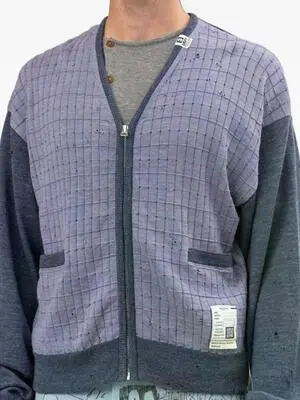 Mihara Yasuhiro Distressed Knit Cardigan