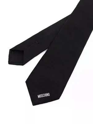 Moschino Teddy Bear Logo-embroidered Tie