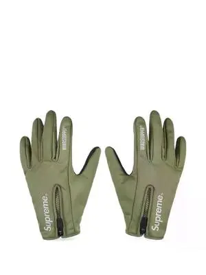 Supreme Windstopper Zip Gloves - Green
