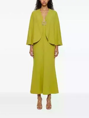 Elie Saab Cape Cady Embellished Maxi Dress