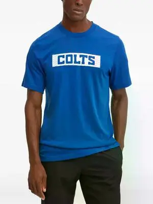 Nike Indianapolis Colts Primetime Wordmark Essential Logo-print T-shirt