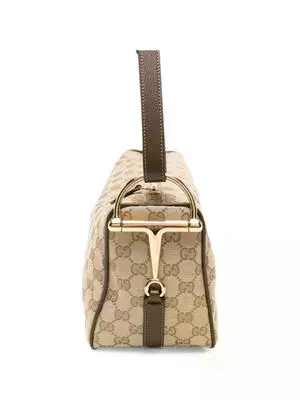 Gucci Half Horsebit Gg-supreme Shoulder Bag