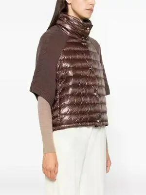 Herno Quilted Short-sleeve Jacket - Brown
