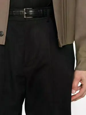 LOW BRAND Zeta Pleated Straight-leg Trousers