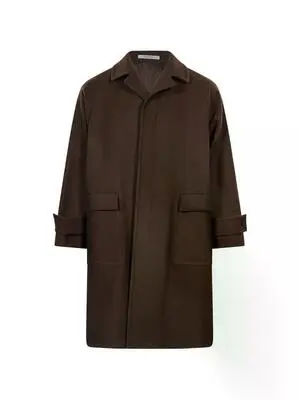 Tagliatore Concealed-front Raglan-sleeve Coat