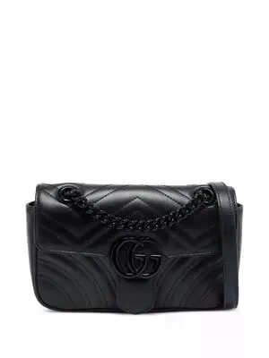Gucci Gg Marmont Matelassé Cross Body Bag - Black