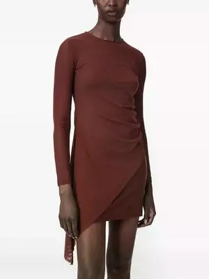 ALLSAINTS Ruched Mini Dress - Brown