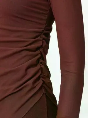 ALLSAINTS Ruched Mini Dress - Brown