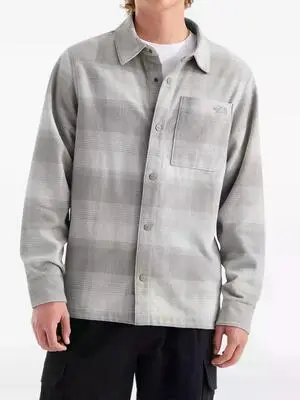 The North Face Forest Flannel Snap-front Plaid Shirt Jacket - Grey