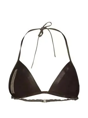 Rick Owens Leather Halterneck Bras - Brown