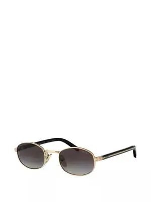 Prada Oval-frame Sunglasses - Gold