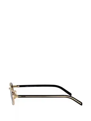 Prada Oval-frame Sunglasses - Gold