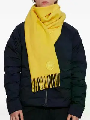 Canada Goose Fringed Wool-cashmere Scarf - Yellow