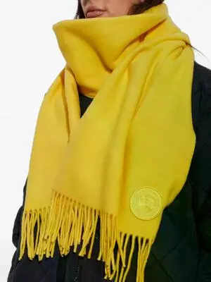 Canada Goose Fringed Wool-cashmere Scarf