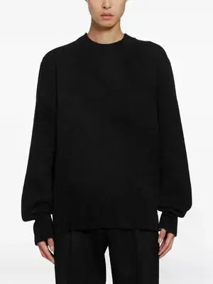 SALON C. LUNDMAN Chunky-knit Crew-neck Sweater
