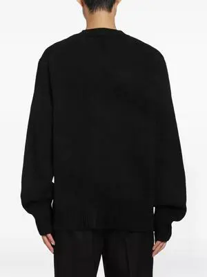 SALON C. LUNDMAN Chunky-knit Crew-neck Sweater