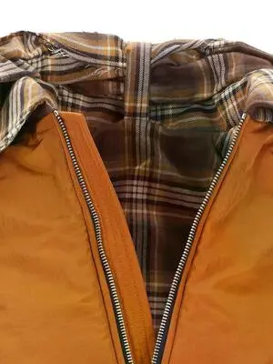 MARBELL Check-print Raglan-sleeve Jacket