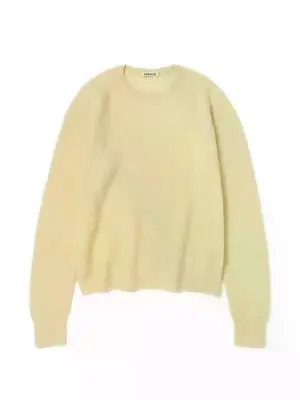 Auralee Sheer-knit Sweater - Yellow