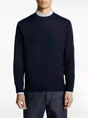 PUBLIC SCHOOL NEW YORK Hoyt Logo-embroidered Sweater - Blue