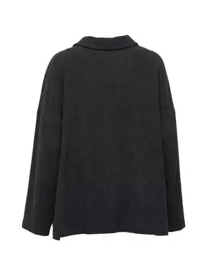 Apuntob Oversized Single-breasted Blazer - Grey