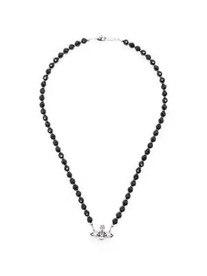 VIVIENNE WESTWOOD Messaline Orb Choker Necklace - Black