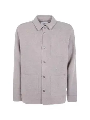 LES DEUX Wool Button-up Overshirt