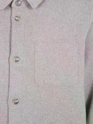 LES DEUX Wool Button-up Overshirt