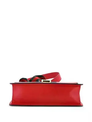 Gucci Sylvie Leather Small Shoulder Bag - Red
