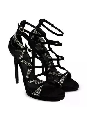 Versace Crystal-embellished Gladiator Sandals
