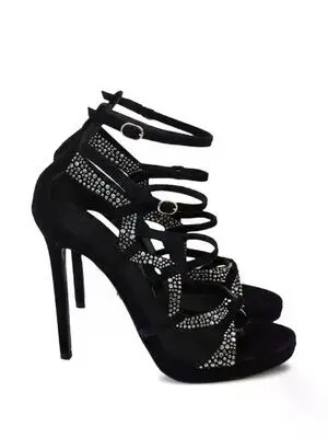 Versace Crystal-embellished Gladiator Sandals