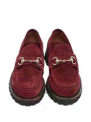 Gucci Horsebit Suede Loafers