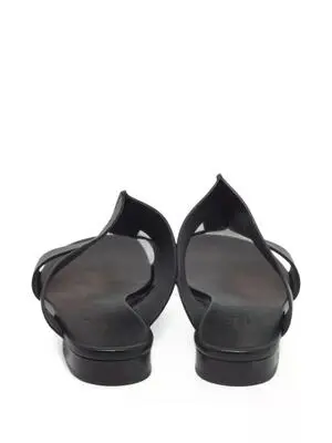Hermès Contrast-stitch Flat Sandals