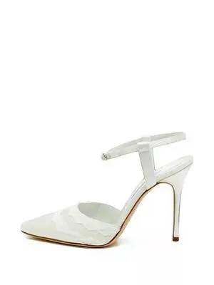 Manolo Blahnik Ayma Ankle-strap Pumps