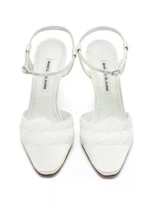 Manolo Blahnik Ayma Ankle-strap Pumps