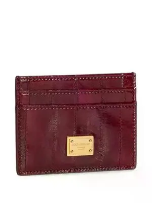 Dolce & Gabbana Eel Card Holder - Red