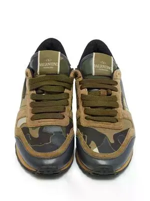 Valentino Garavani Rockrunner Camouflage Sneakers - Green