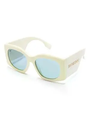 Burberry Be4388u Oversize-frame Sunglasses - Yellow