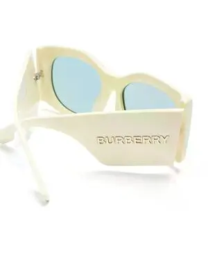 Burberry Be4388u Oversize-frame Sunglasses - Yellow