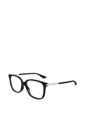 Alexander McQueen Logo Glasses - Black