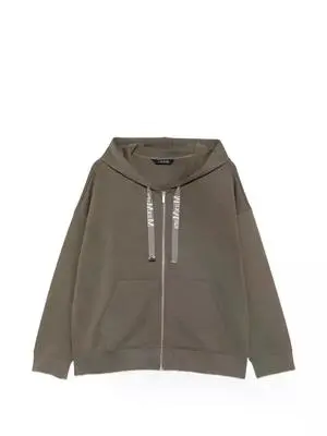 Max Mara Logo-drawstring Zip-up Hoodie
