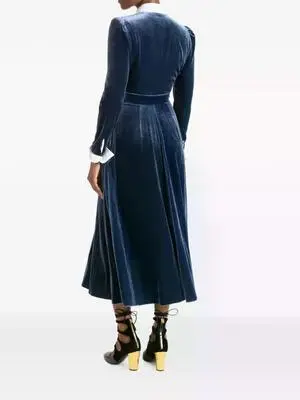 TEMPERLEY LONDON Midi Pompidou Dress - Blue