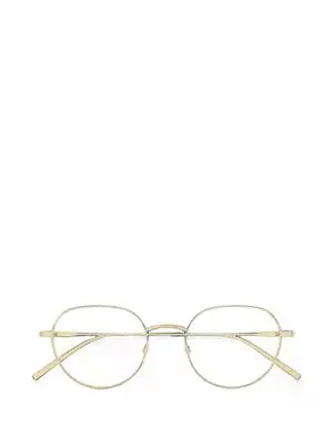 Saint Laurent Geometric-frame Glasses - Gold
