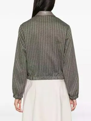 Fabiana Filippi Check-pattern Zip-up Jacket