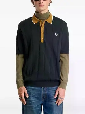 Fred Perry Cable-knit Polo Shirt - Green