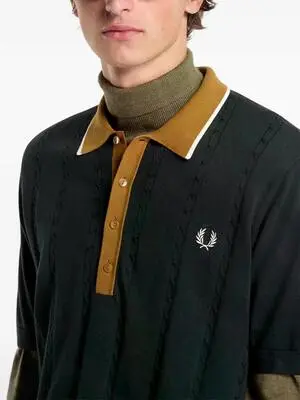 Fred Perry Cable-knit Polo Shirt