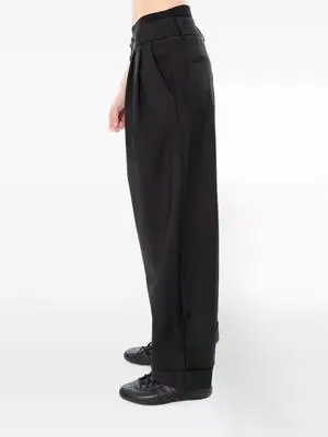 MEIMEIJ Pleated Turn-up Trousers
