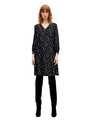 Gerard Darel Clemi Printed V-neck Mini Dress