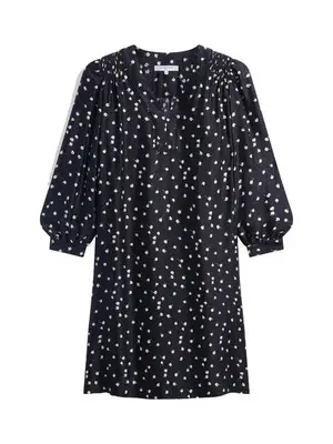 Gerard Darel Clemi Printed V-neck Mini Dress